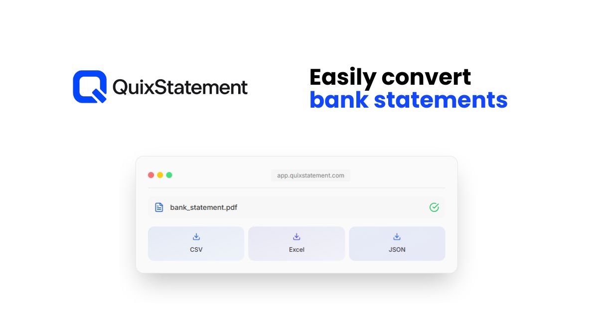 Bank Statement Converter